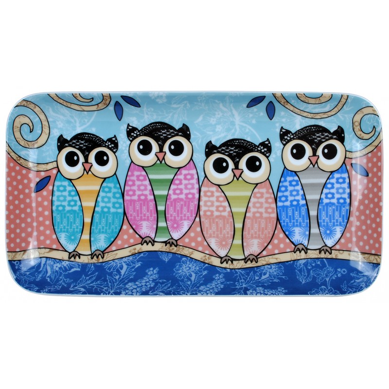 Curly Owls Platter – KC's Gifts & Games